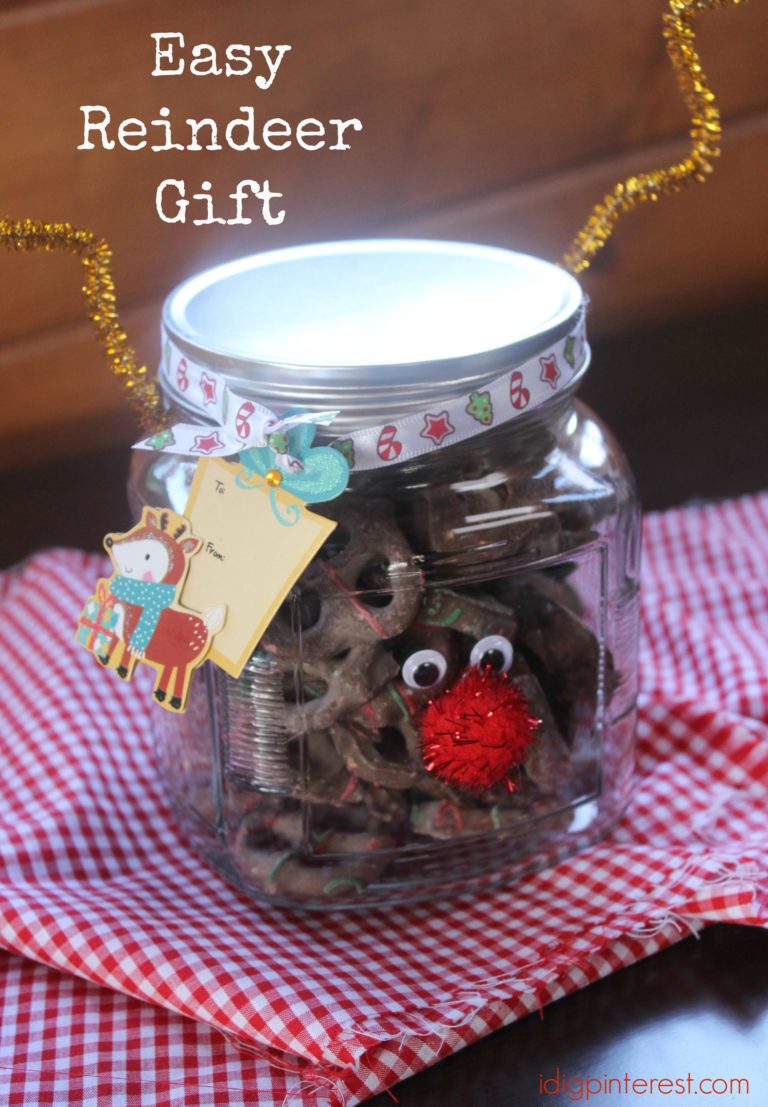 Easy DIY Reindeer Gift - I Dig Pinterest