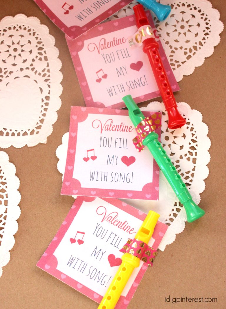 You Fill My Heart with Song Valentine Idea with Free Printable - I Dig ...