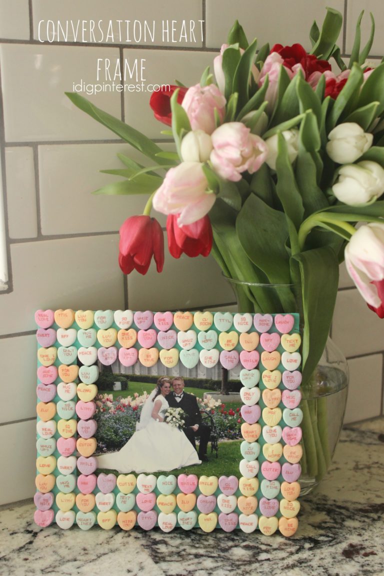 Conversation Heart Photo Frame - I Dig Pinterest