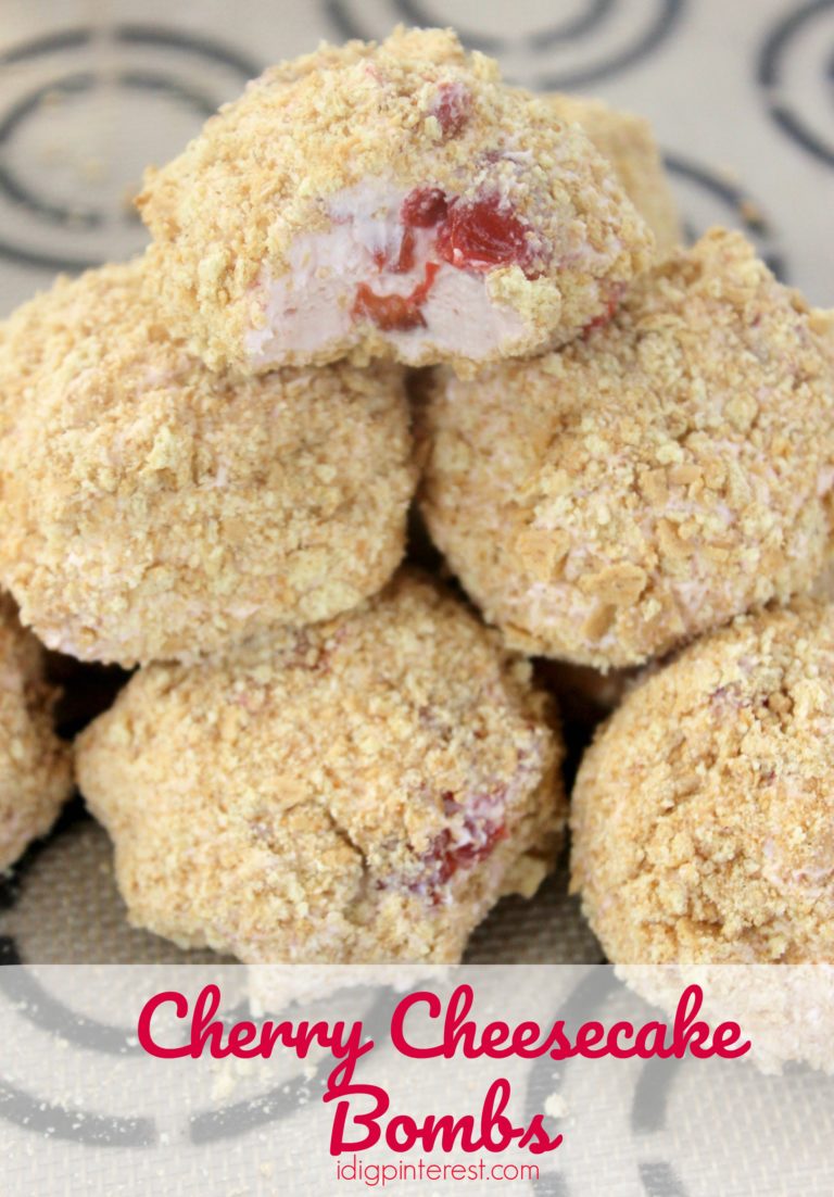 Cherry Cheesecake Bombs - I Dig Pinterest