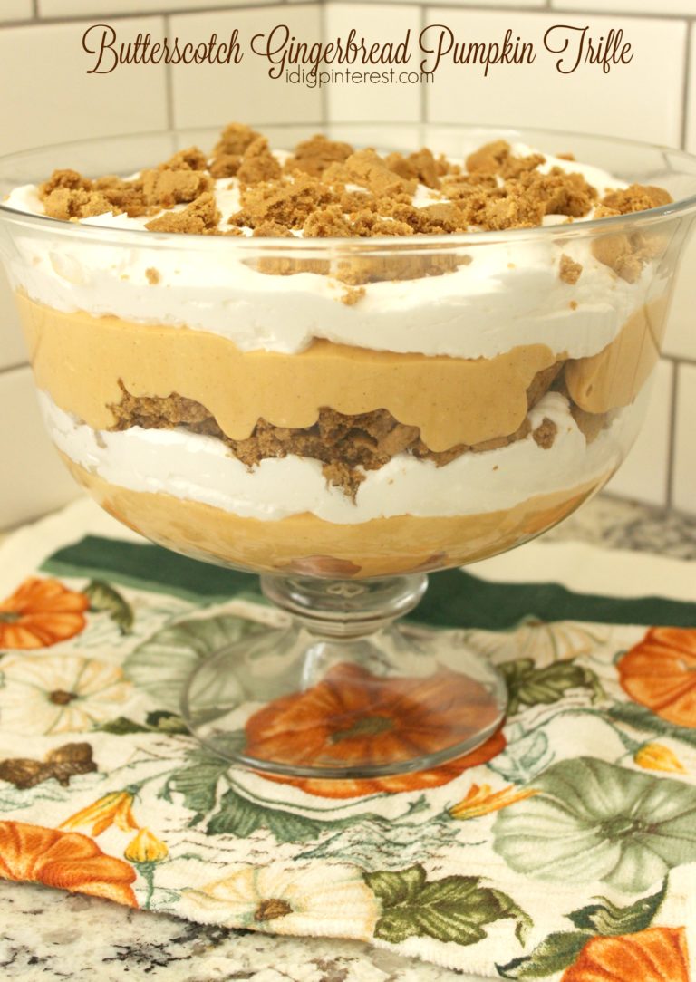 Butterscotch Gingerbread Pumpkin Trifle - I Dig Pinterest