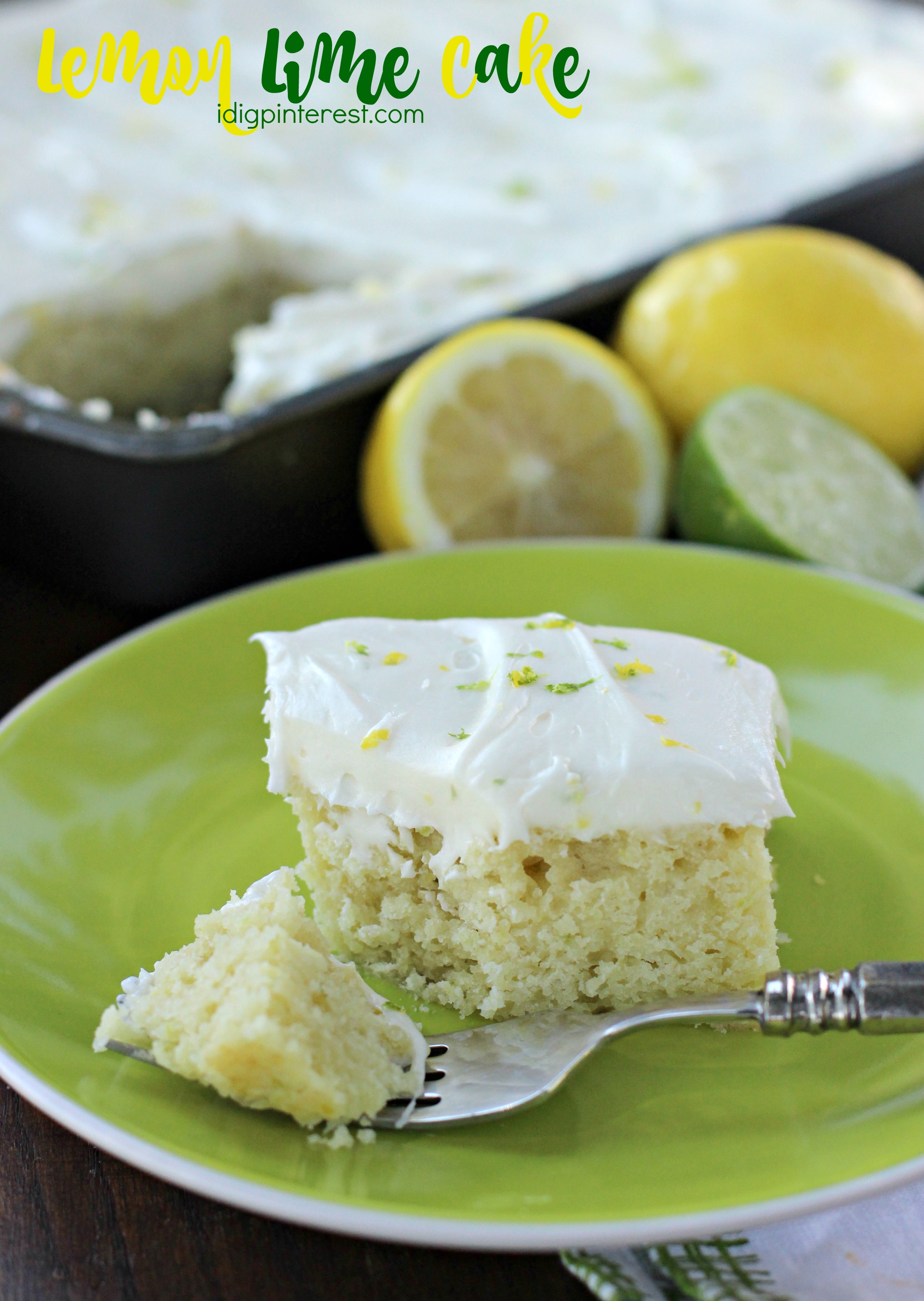 Lemon Lime Cake - I Dig Pinterest