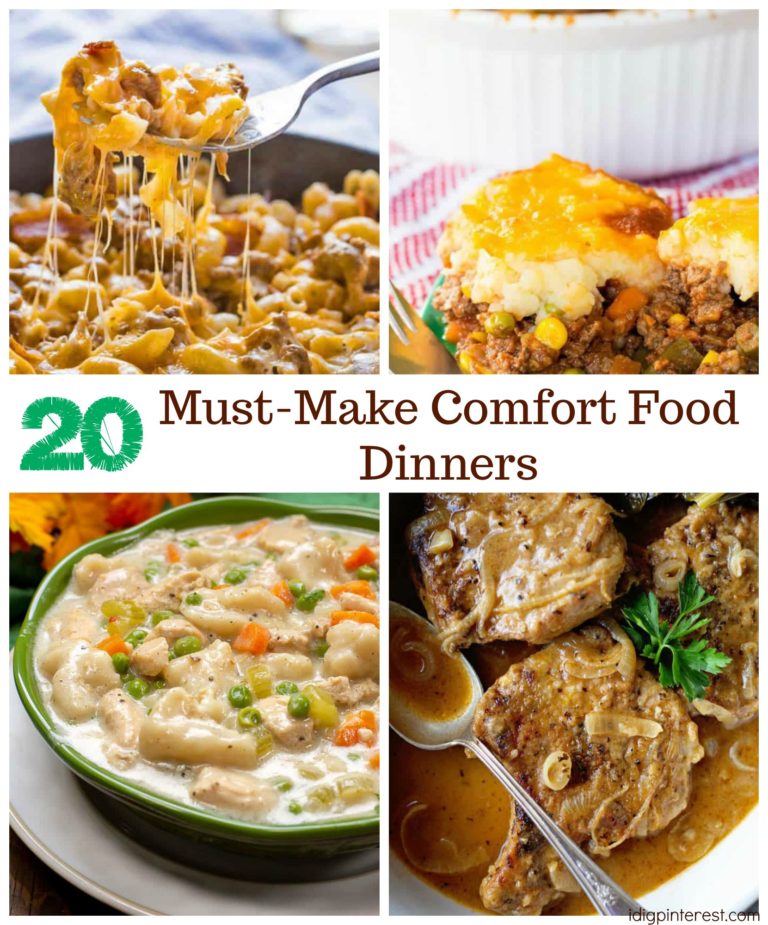 20 Comfort Food Dinners to Try - I Dig Pinterest