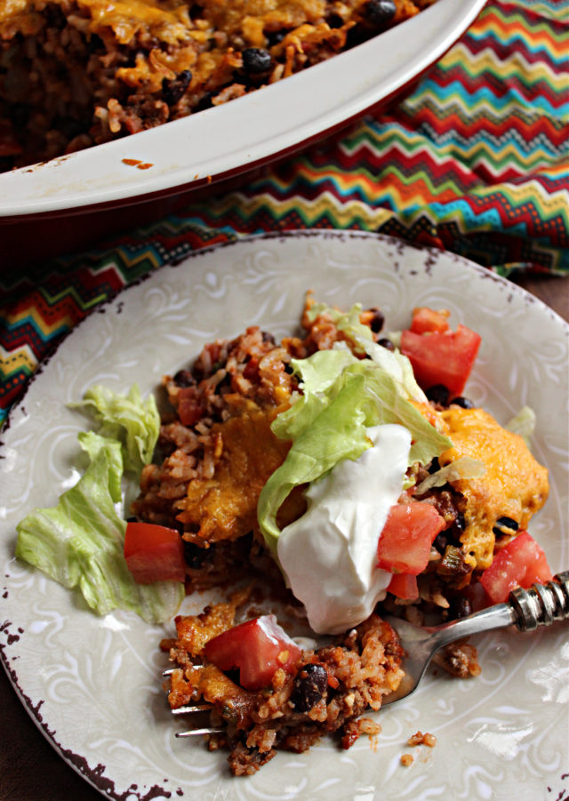 Taco Rice Casserole - I Dig Pinterest